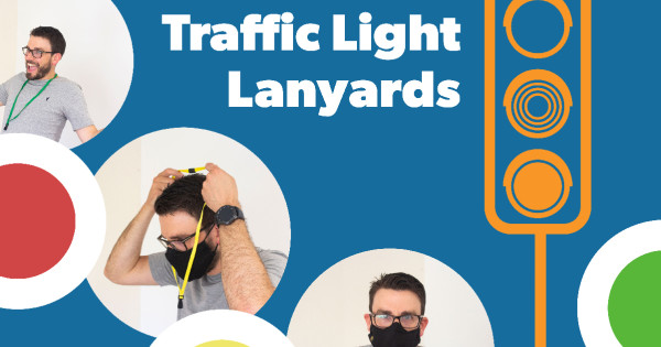Social Distancing Using Traffic Light Lanyards