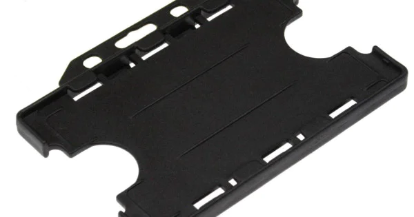 Black Double Sided Card Holder - Horizontal - Pack of 100