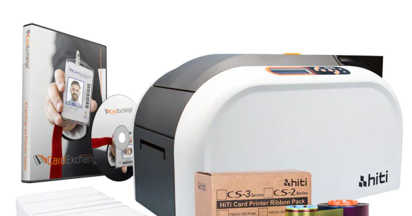 HiTi CS-200e ID Card Printer Bundle